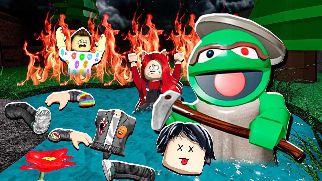 Mi Novia y Yo Encerrados en el Lago Maldito | Roblox Puppet