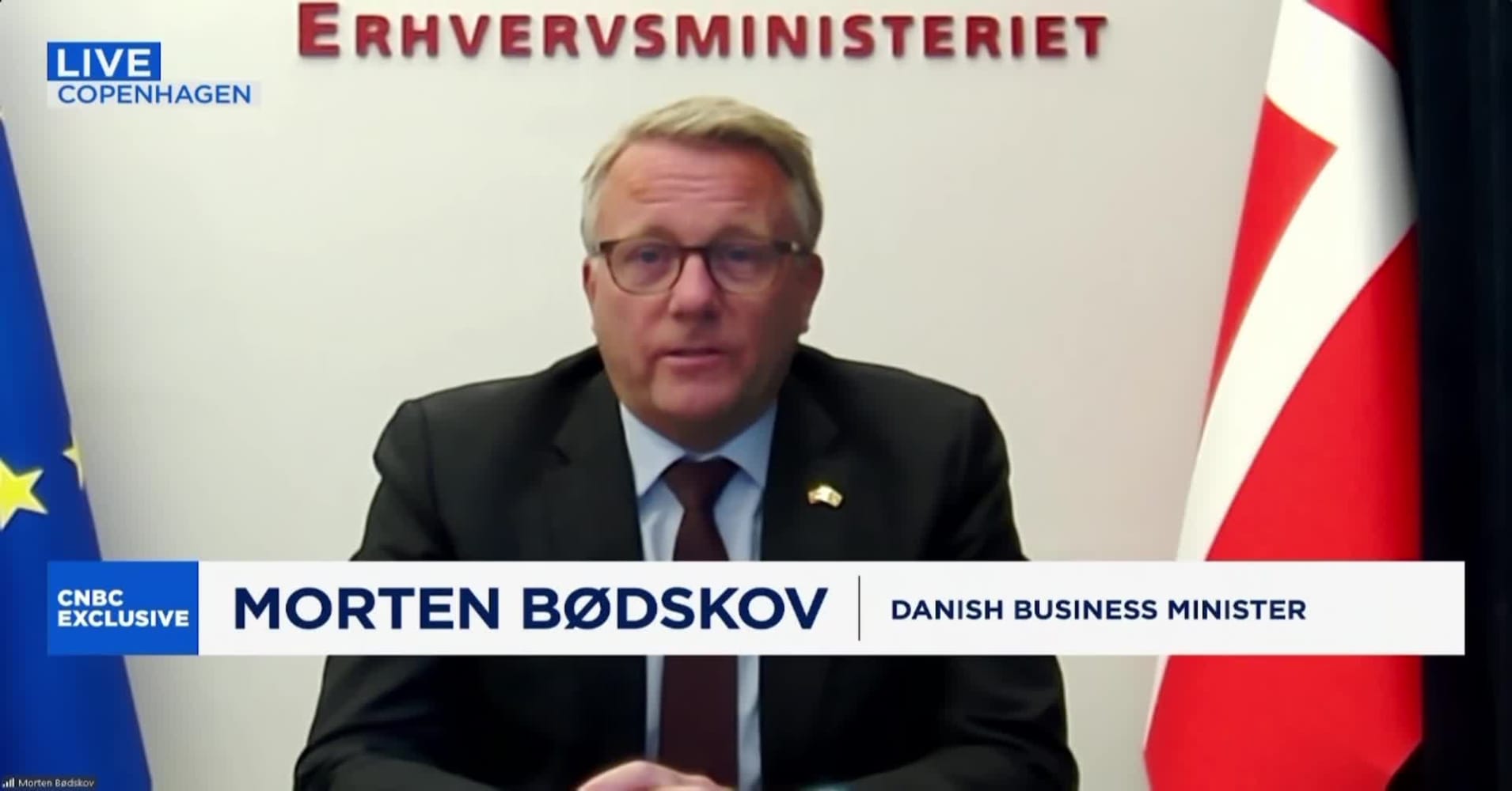 Denmark's business minister on Greenland, U.S. tariffs, Russia