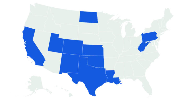 Map shows states where toxic air pollution has been detected