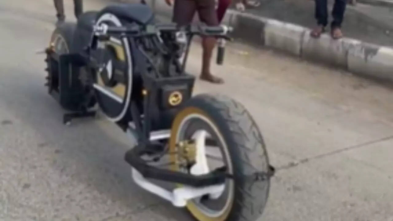 AI-powered bike 'Garuda' made from scrap with Tesla-like features by ...
