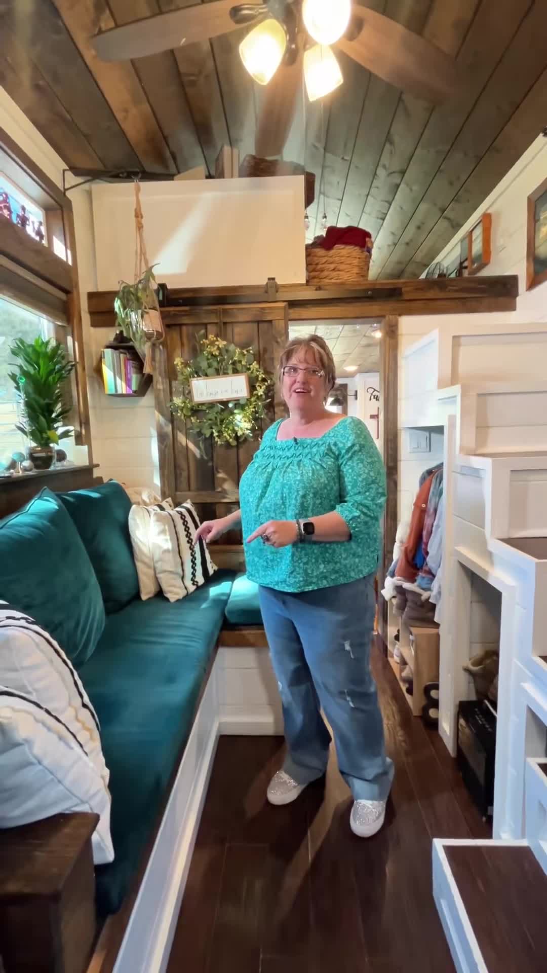 Today we had a great time filming Janis & her lovely 28’ tiny house on ...