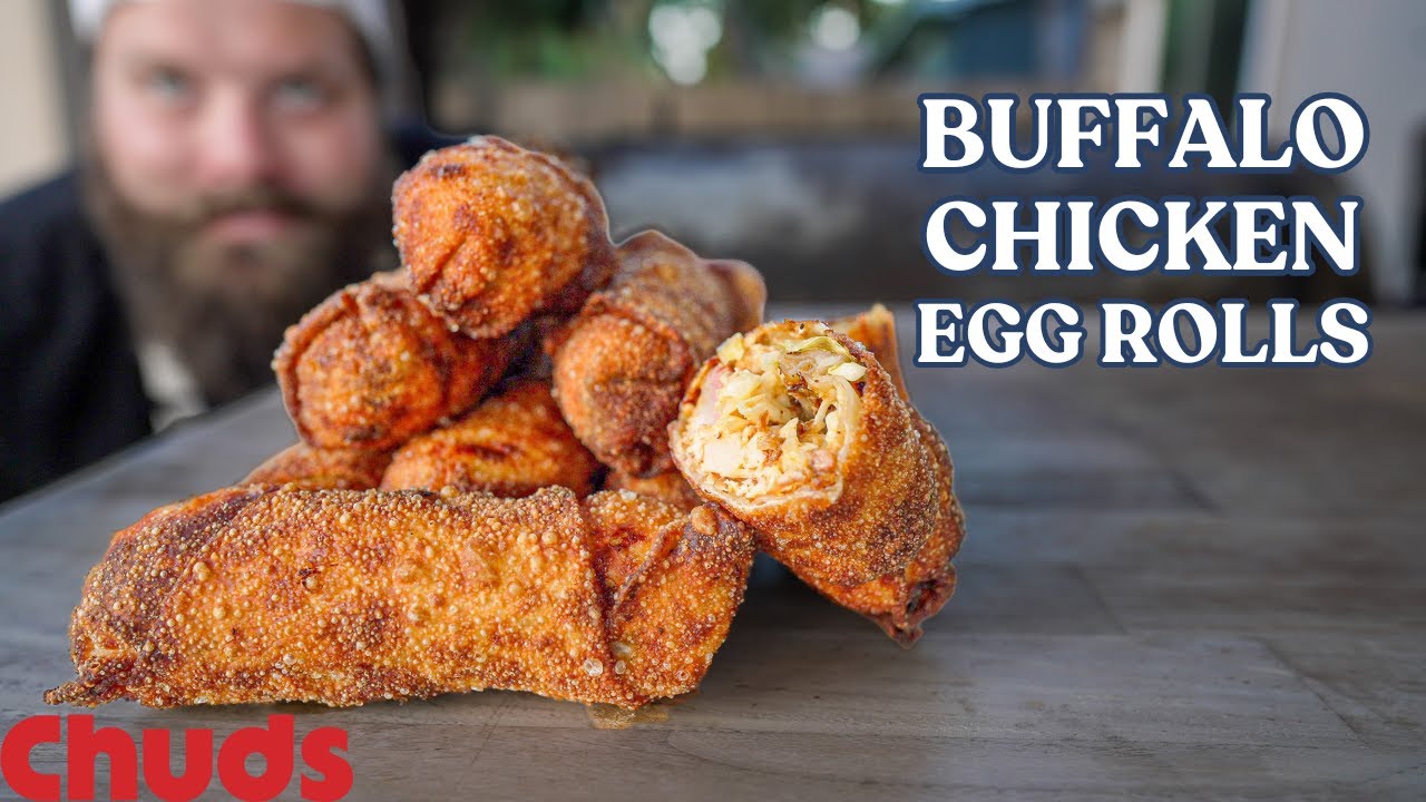 BBQ Buffalo Chicken Egg Rolls! | Chuds BBQ