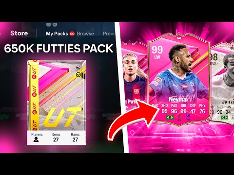 I opened 40 x 650K guaranteed Futties packs in FC 24!