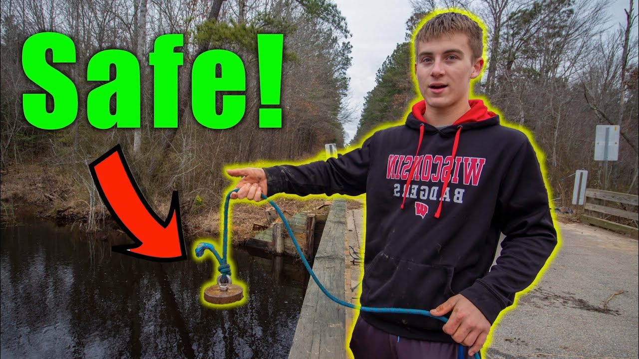 Magnet Fishing Madness Leads to a Destroyed Safe Pulled From the Water