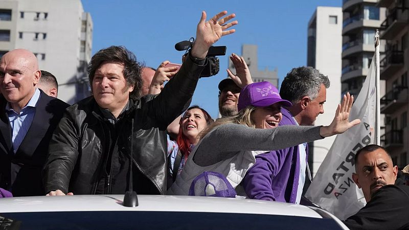 Argentina's President Milei pelted with rocks at Buenos Aires district ...