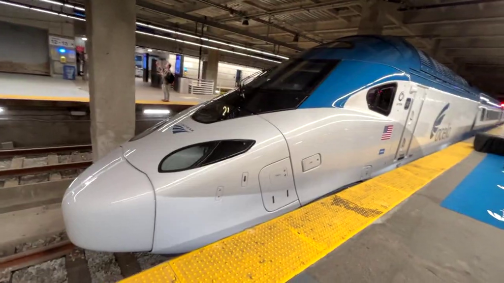 Amtrak's NextGen Acela trains pull into Penn Station for 1st time