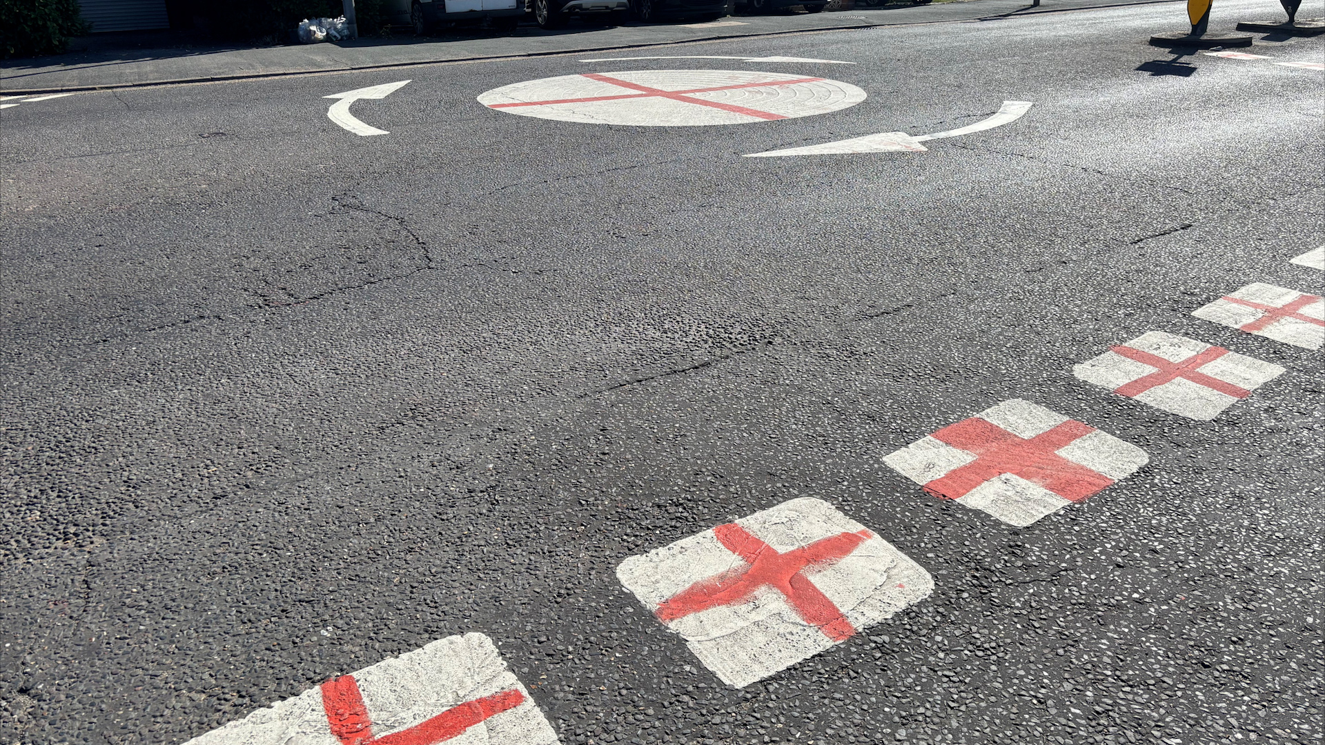 Council warns against painting George Cross on roundabouts as swathes ...