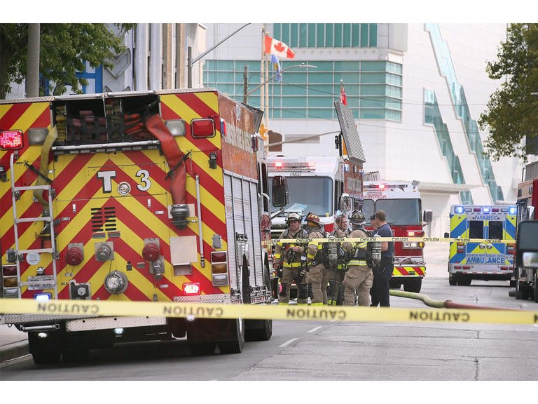 Fire crews respond to downtown Windsor blaze