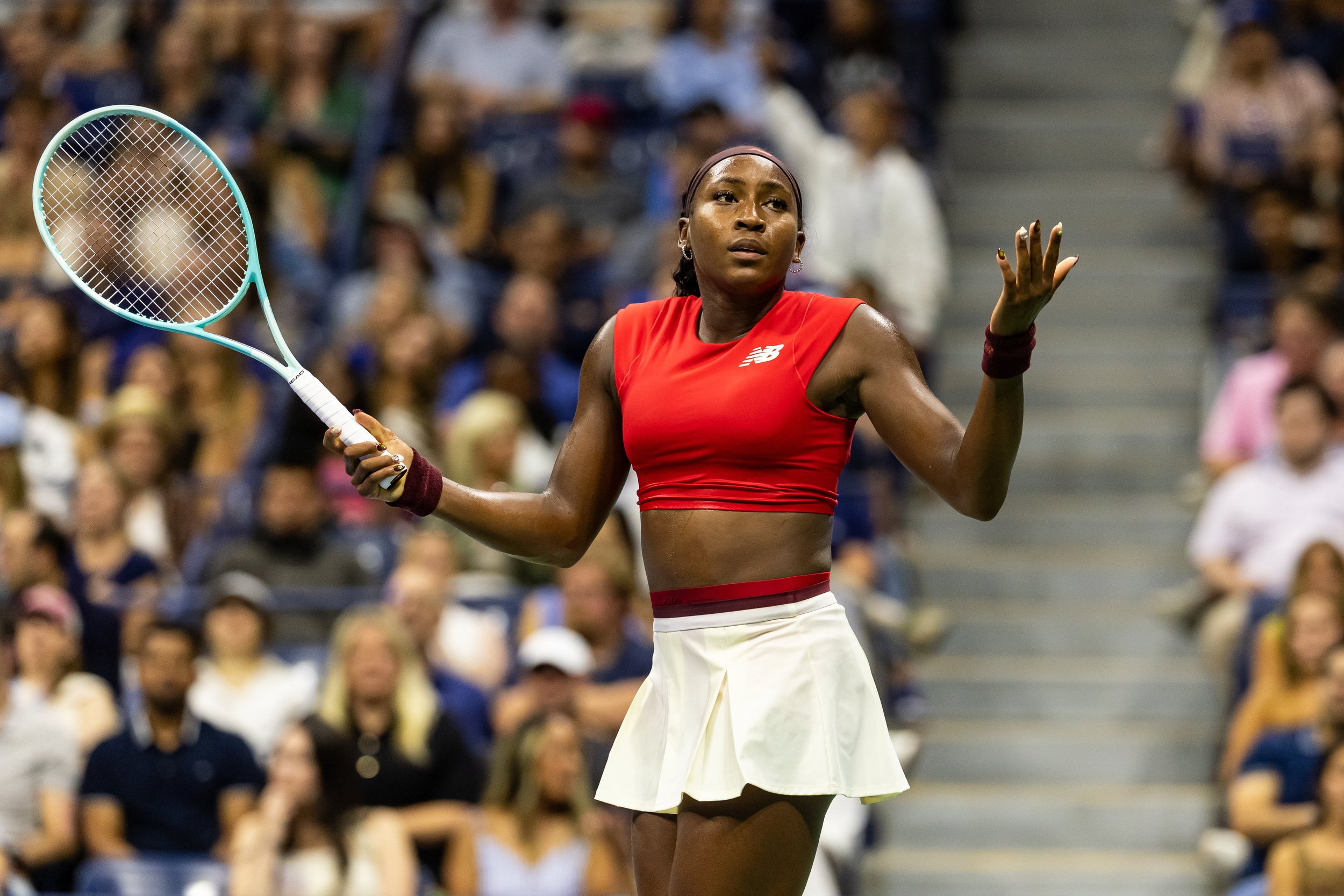 Rennae Stubbs pinpoints improvements in Coco Gauff's serve after American's nail-biting first ...
