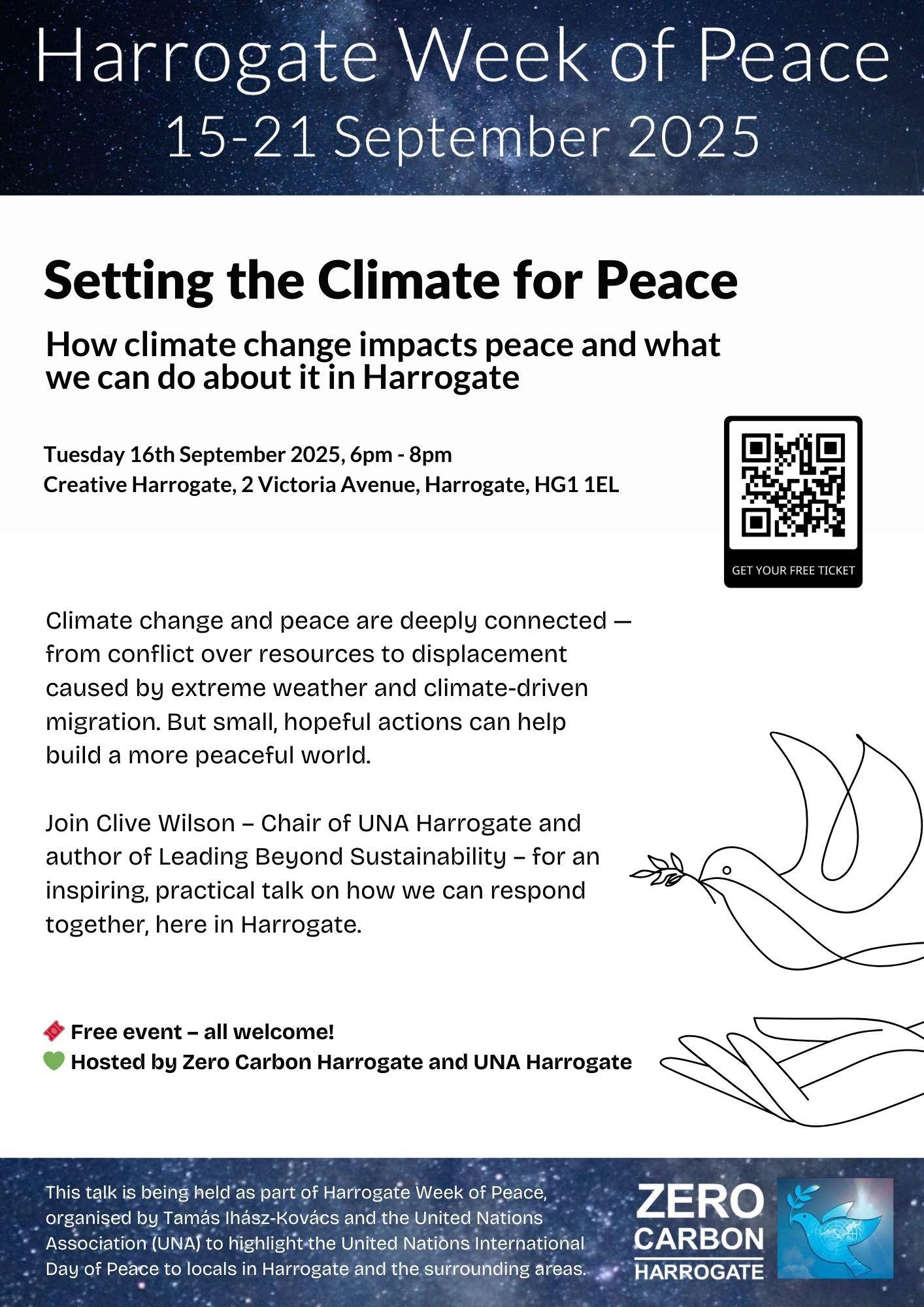 Harrogate event explores how climate change and peace are connected