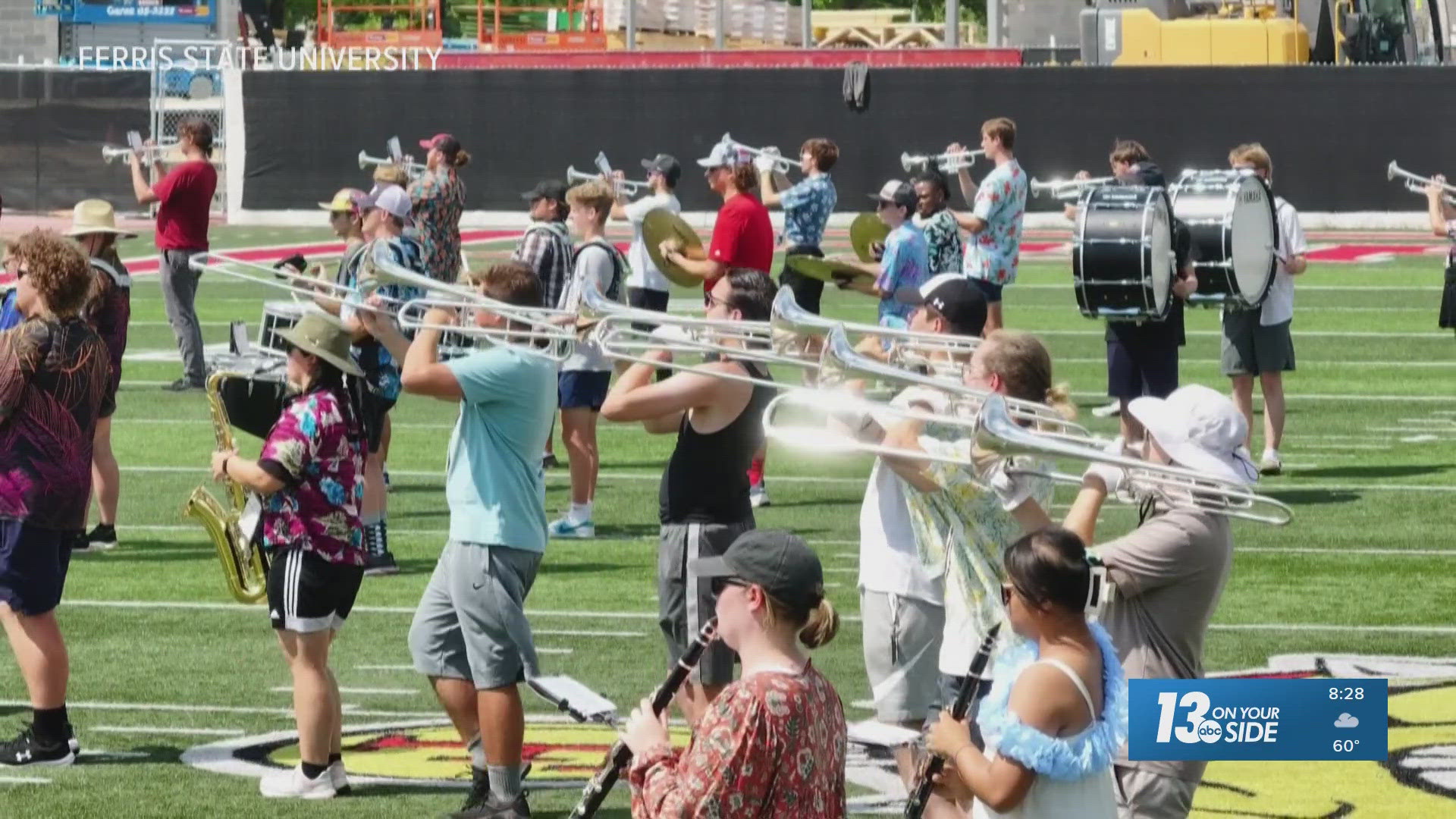Ferris State marching band returning to the field after more than 30 years