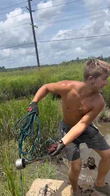 Treasure Hunting With A Giant Magnet