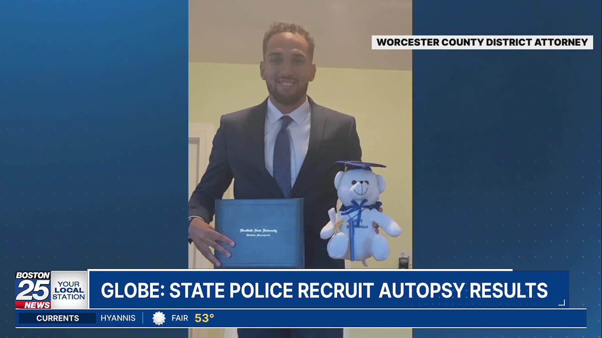 Autopsy reveals Massachusetts State Police recruit’s cause of death