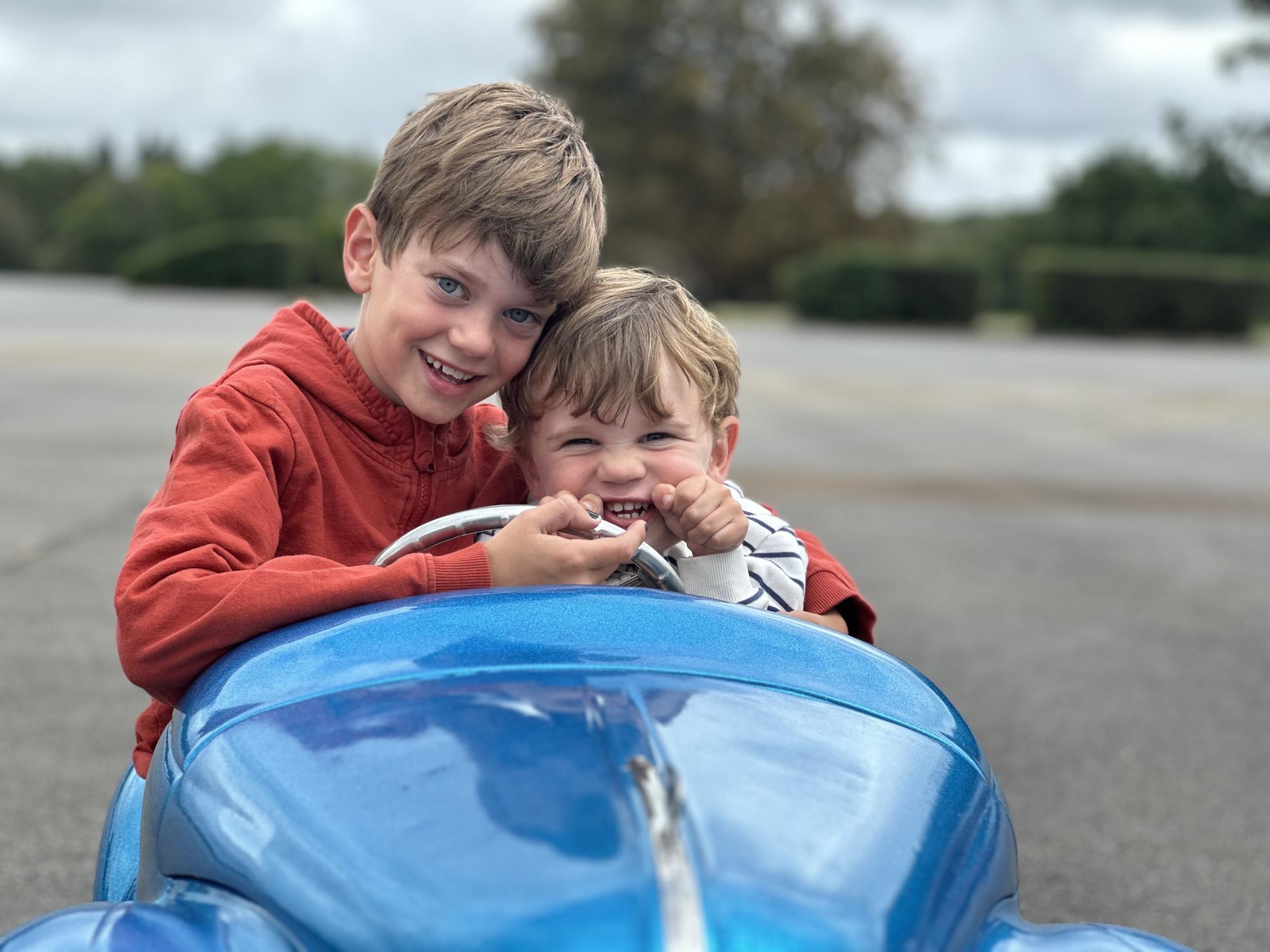 8-year-old Tom takes to Goodwood race track in retro pedal car ...