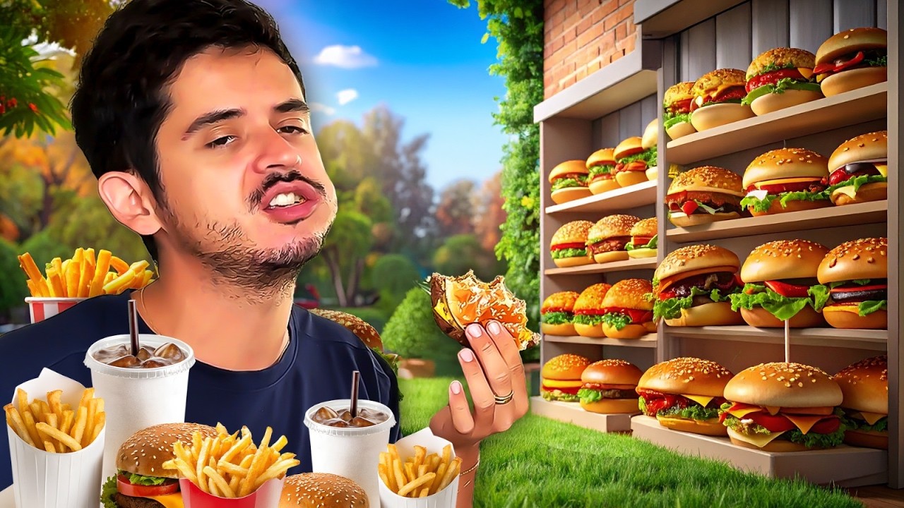 On mange comme la personne devant nous x2...sauf que y'a presque rien ...