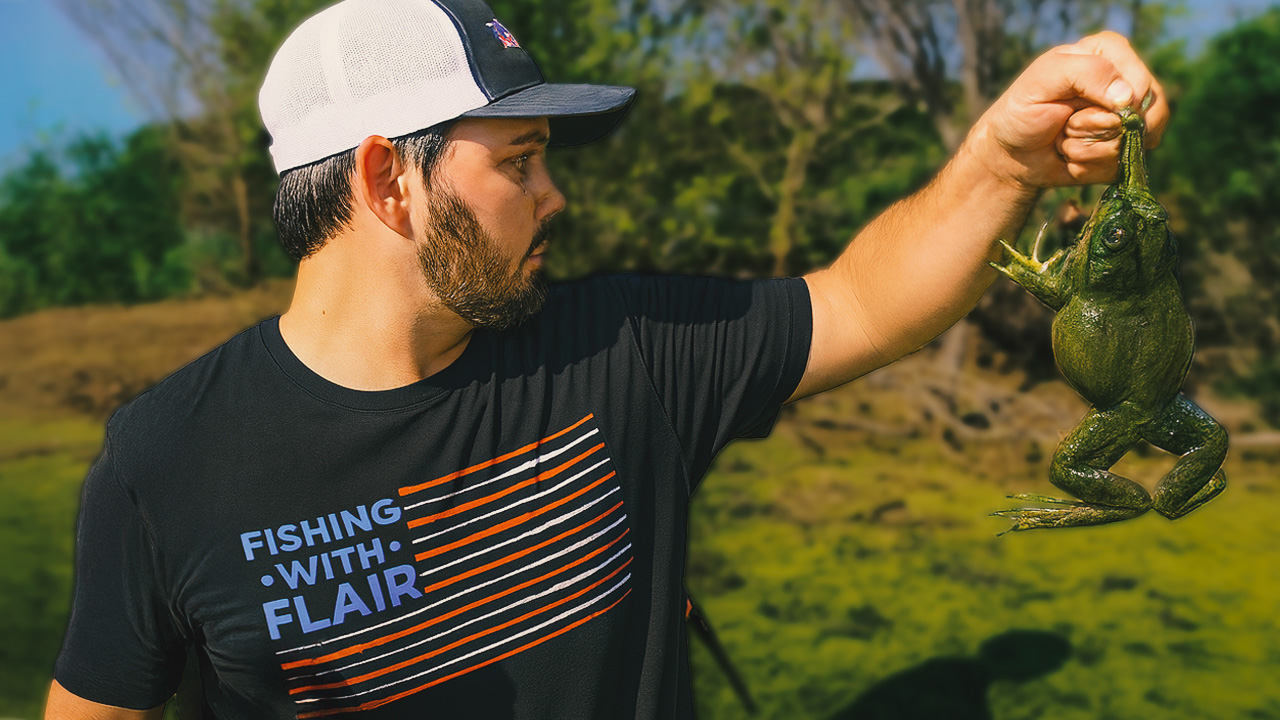 I went bullfrog hunting at my flooded farm! 🐸