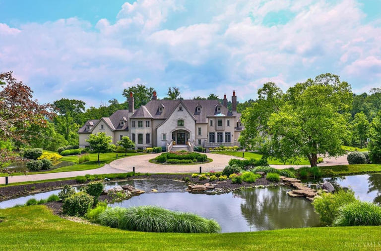 $5.7M Ohio mansion hits market with ponds and saltwater pool