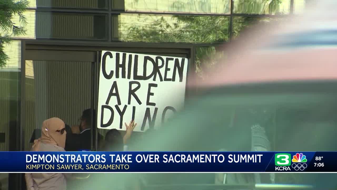 Protesters against U.S. military funding for Israel target Sen. Alex ...
