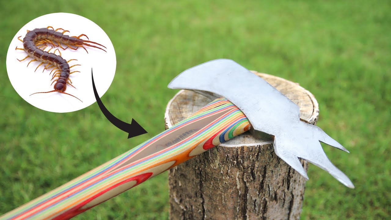 Axe transformation using skateboard wood & extras!