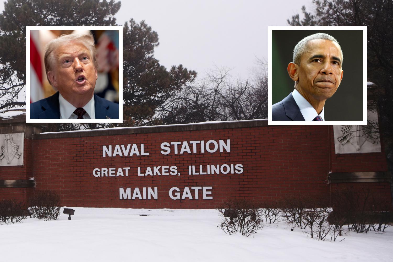 Obama issues warning as Trump admin seeks assistance from Chicago-area base