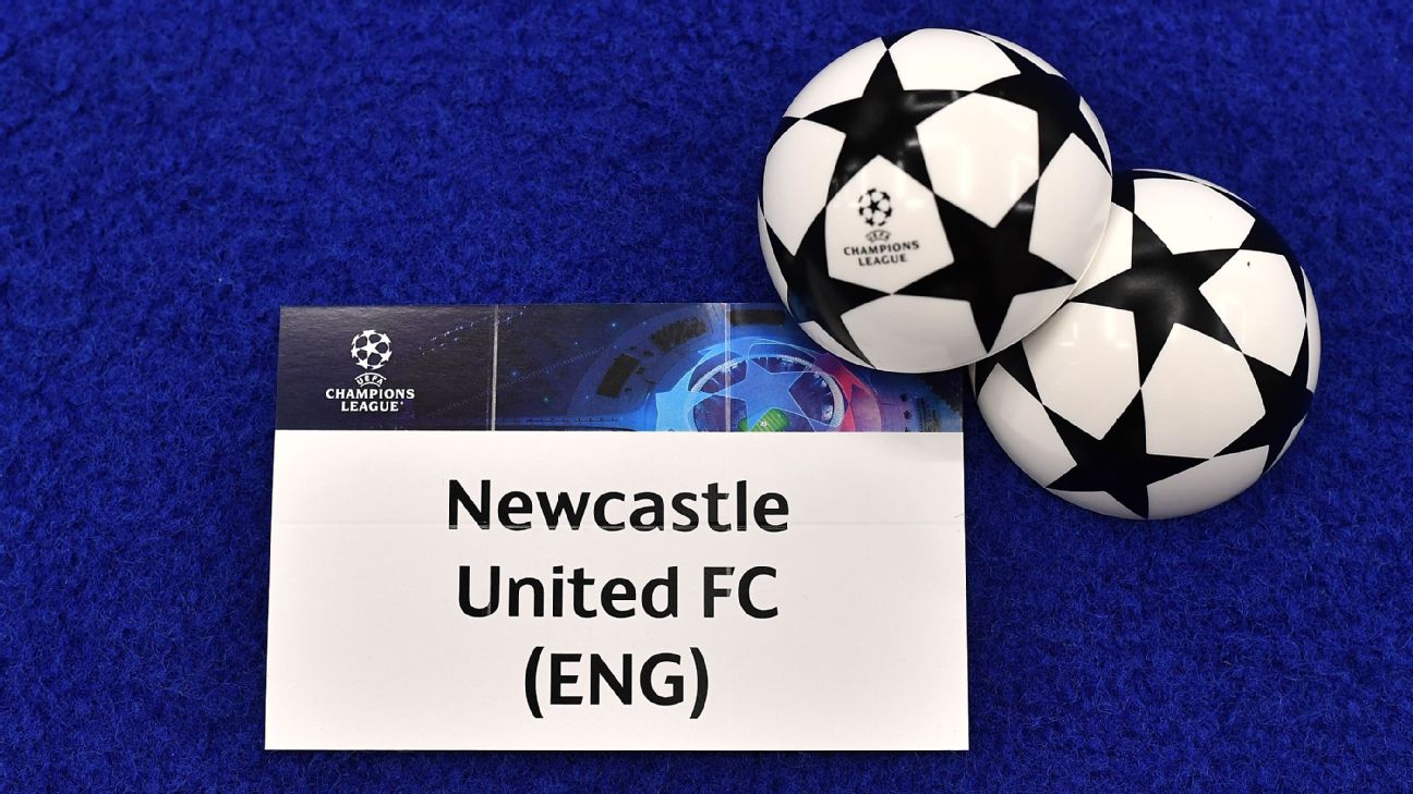 Newcastle's Champions League draw: Barcelona, PSG, more