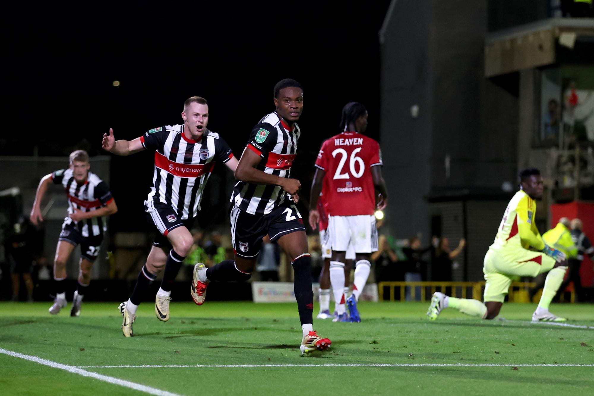 Cameron McJannet's 'pure joy' as Grimsby Town stun Man United
