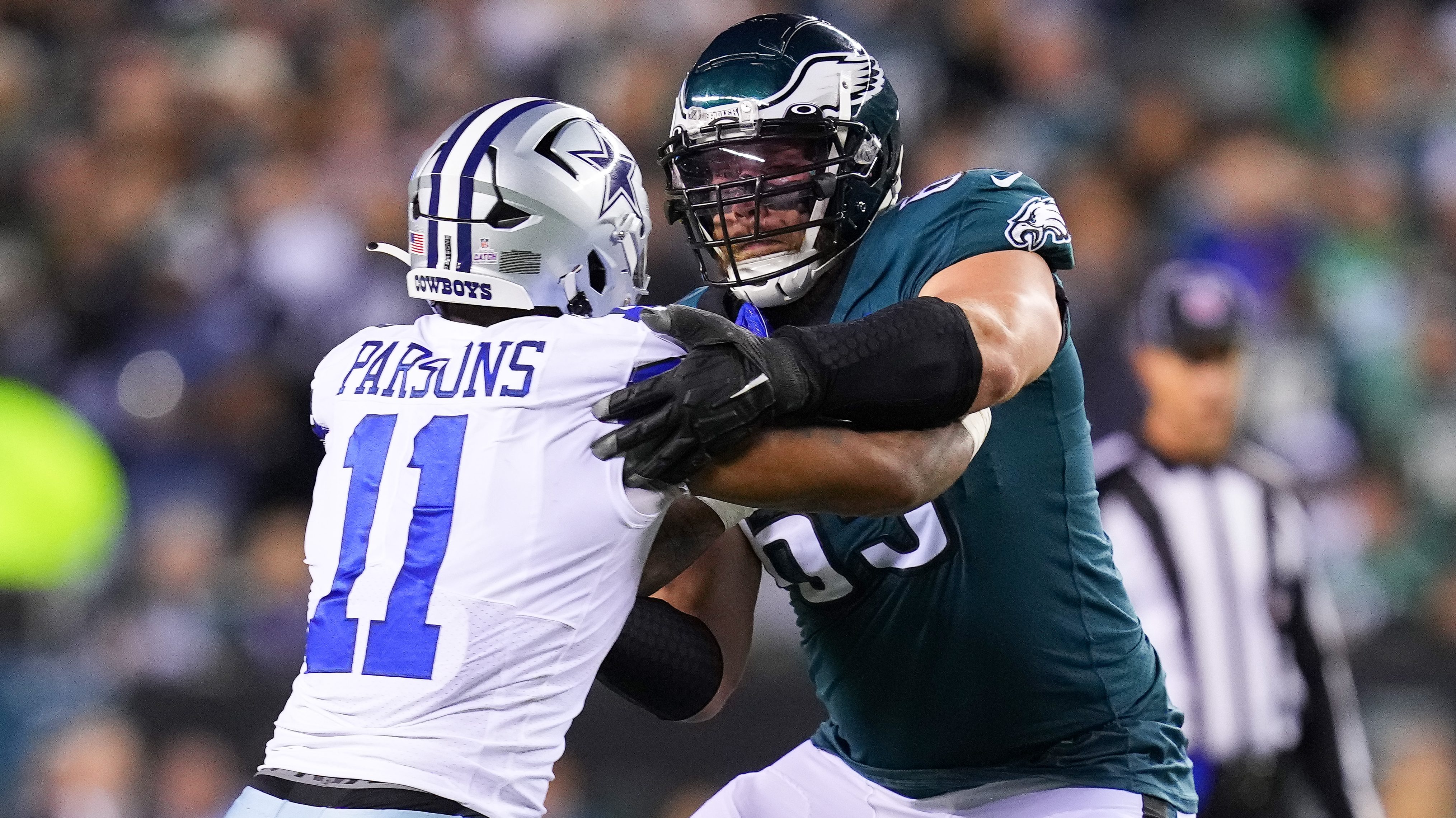 Eagles Lane Johnson Sends Clear Message on Cowboys Star Micah Parsons ...