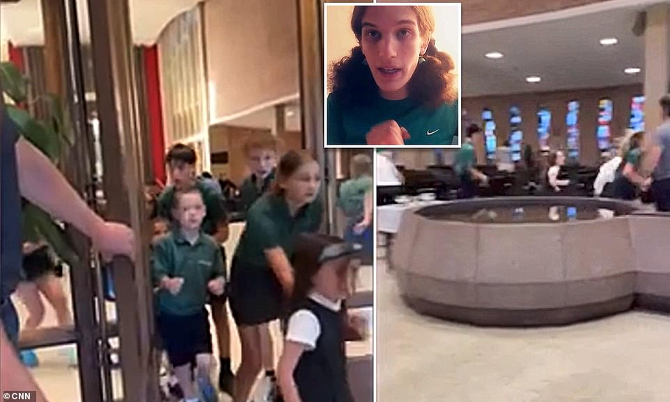 Footage from inside Annunciation Catholic School emerges