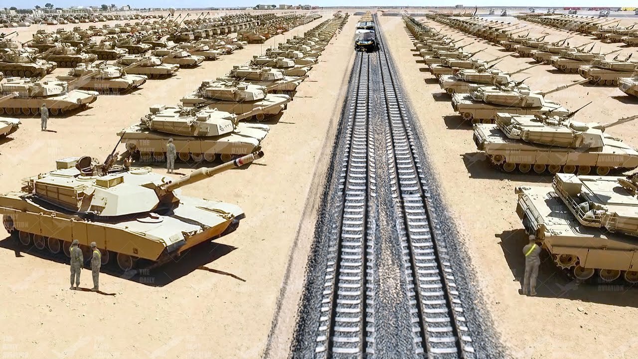 US plans extensive rail transport for billions in M1 Abrams tank shipments