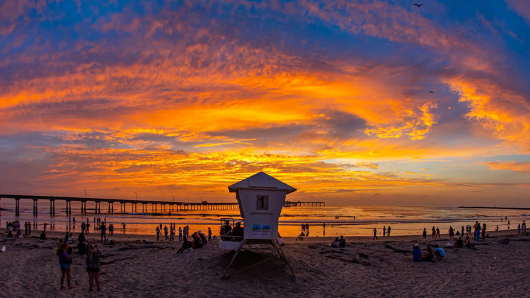 Photos: Tropical storm gives San Diego a sunset spectacular