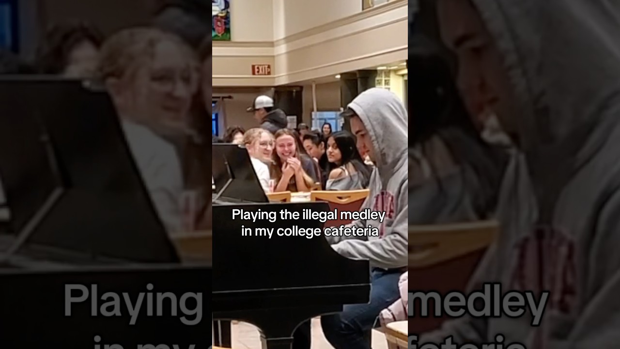 Playing the illegal medley in my college cafeteria