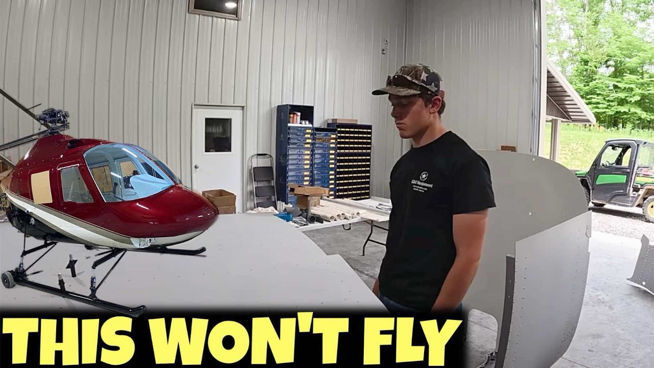 We’re building a real helicopter in our garage!