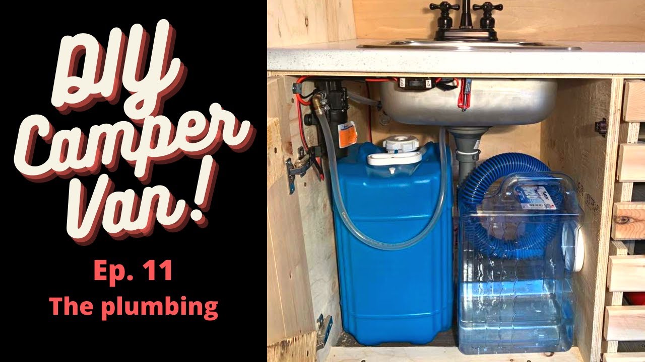 DIY van conversion simple van build plumbing solution - Seaflo pump ...
