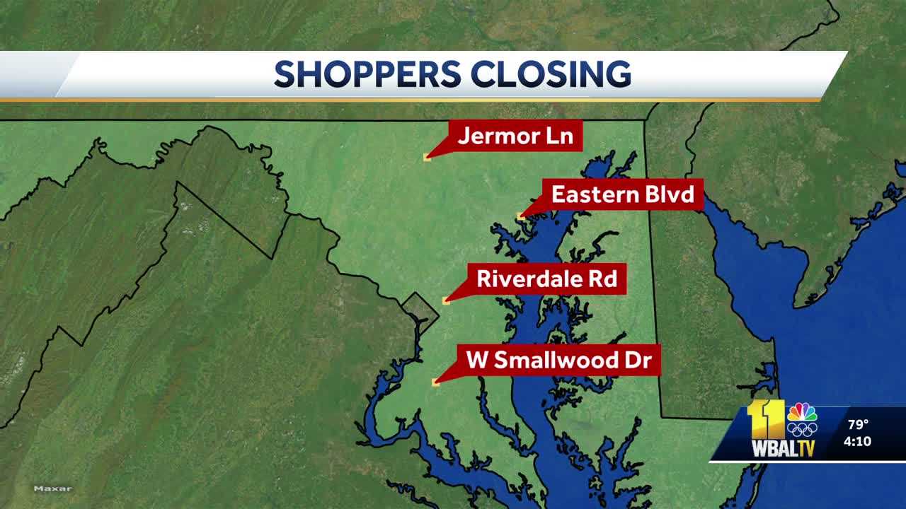 Several grocery stores set to close across Maryland