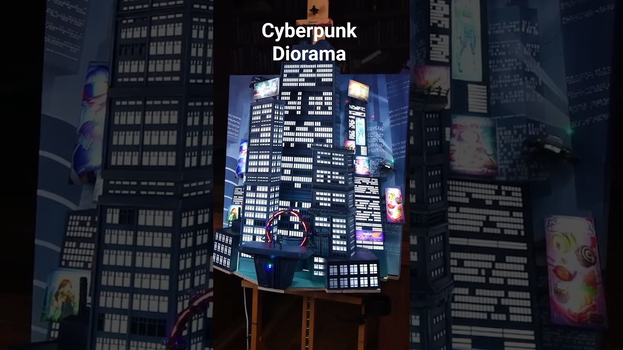 I built a cyberpunk world on a canvas