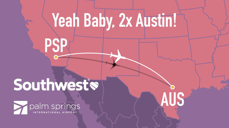 More Flights To Texas From Palm Springs International Airport