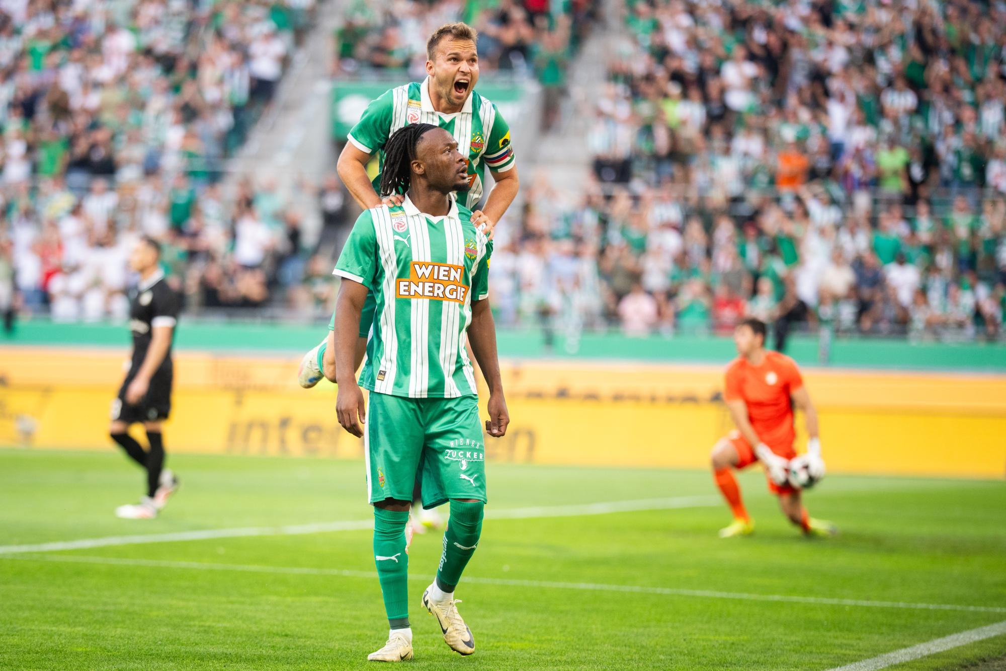 2:0 gegen Györ: Mbuyi schießt Rapid zu den Europacup-Millionen