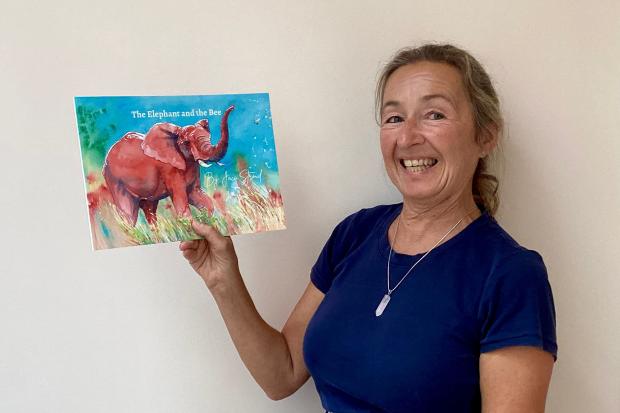Darlington artist and grandmother writes children's book to save elephants
