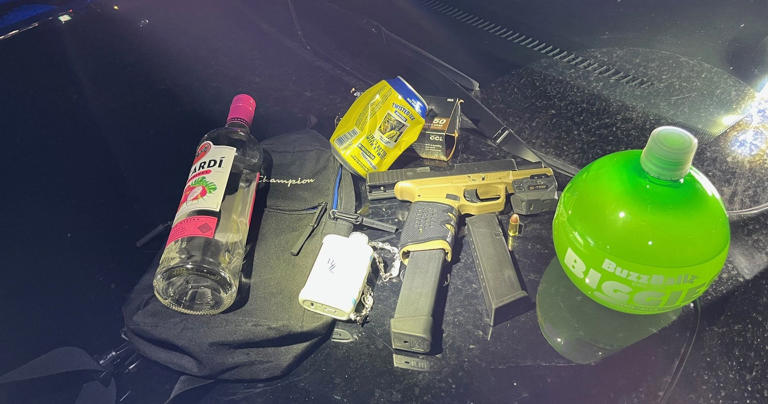 Sheriff: 19-year-old arrested after gun, open alcohol found in car ...