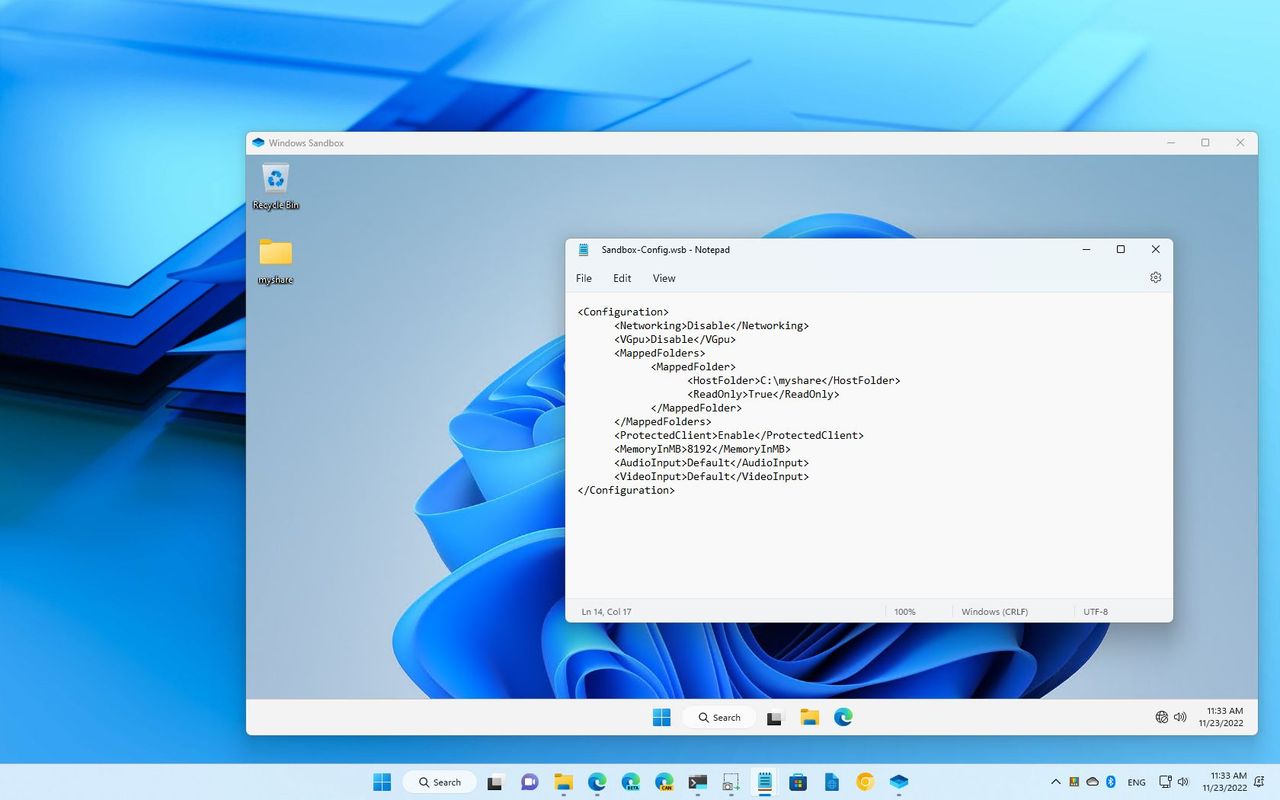 How to configure Windows Sandbox on Windows 11 and Windows 10