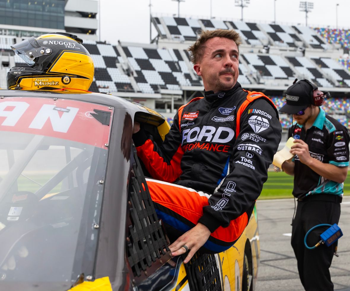 NASCAR Truck Driver Frankie Muniz Breaks Wrist in Freak Ladder Accident