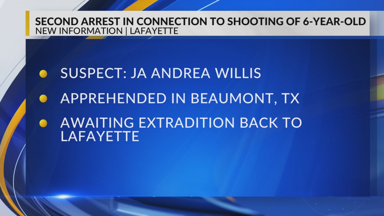 Second man arrested in connection to Lafayette shooting of 6-year-old