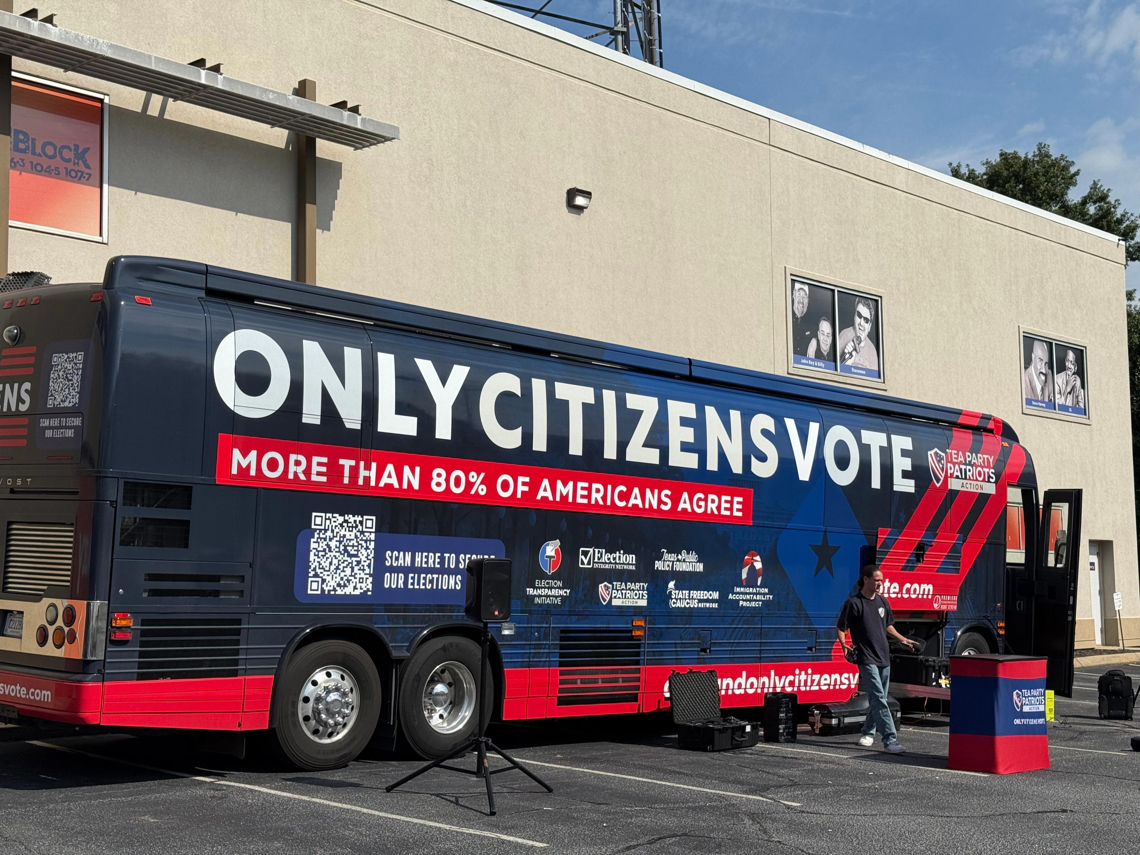 Only Citizens Vote national bus tour stops in Greenville