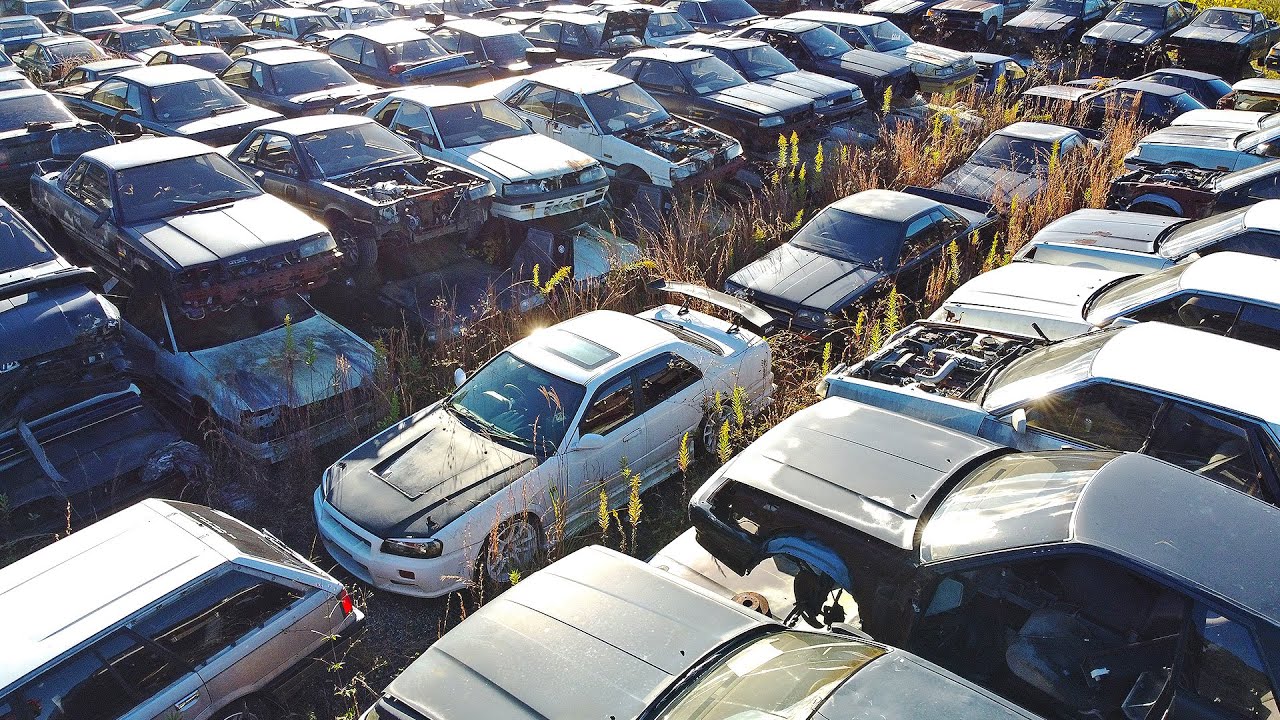 Japan’s Nissan Skyline graveyard!