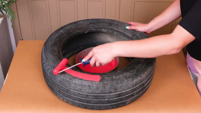 Decoração Criativa para Jardim com DIY de Pneus Velhos Reciclados