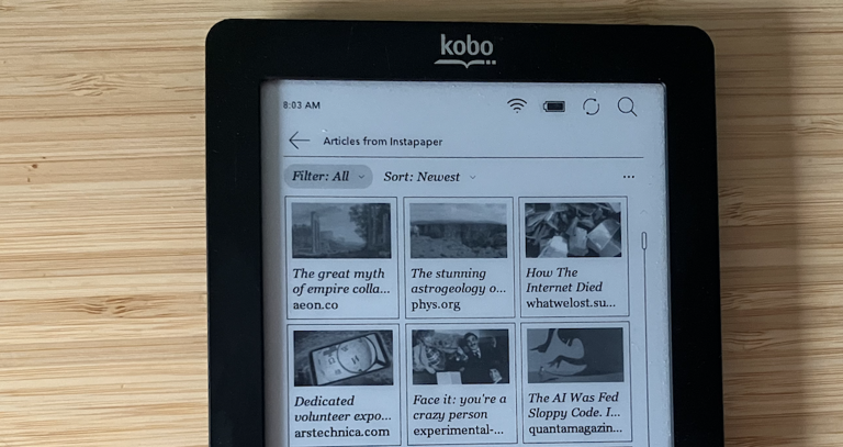 You Can Now Read Instapaper Articles on Your Kobo