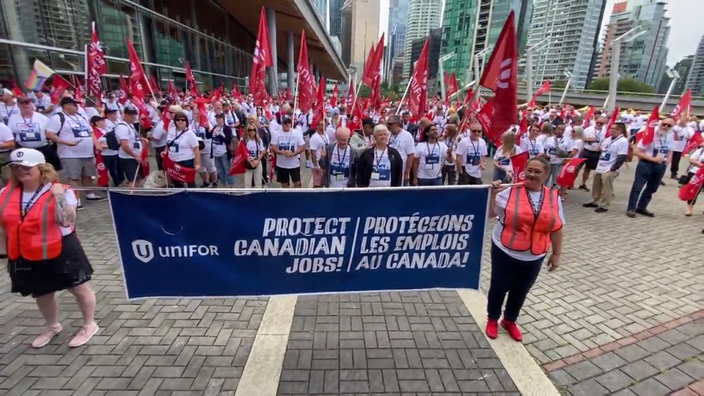 Vancouver rally calls on Carney to protect Canadian jobs in face of ...