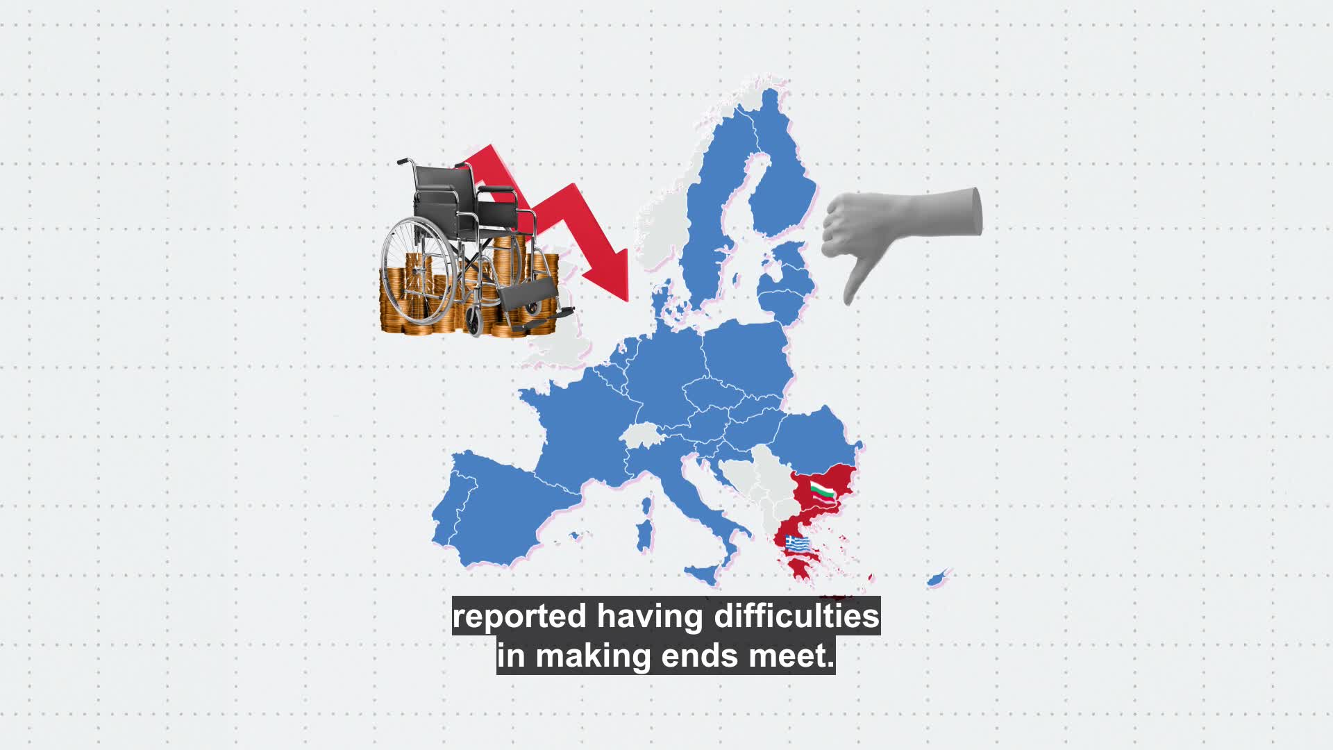 Finances of people with disabilities are worse in the Balkans and Baltics