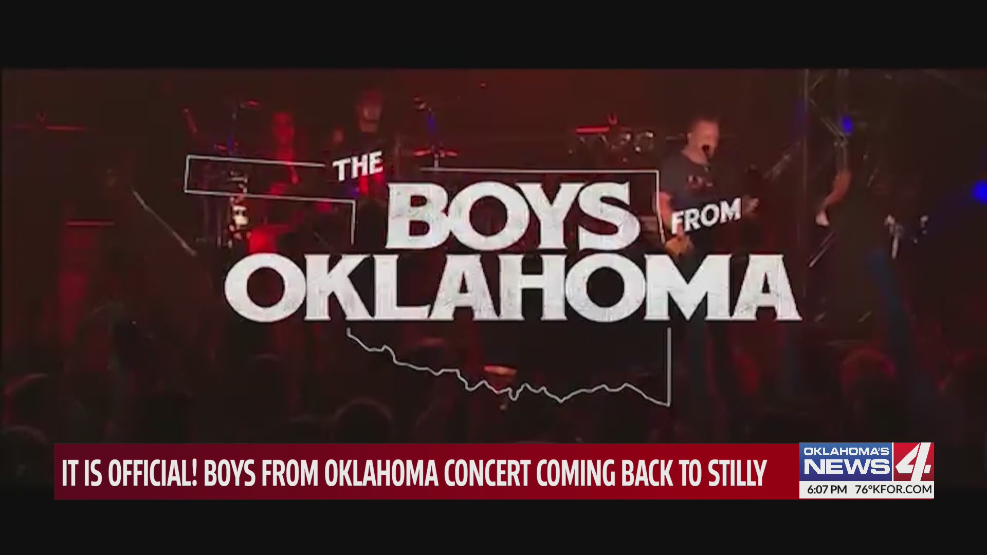 It is official! Boys from Oklahoma concert coming back to Stilly