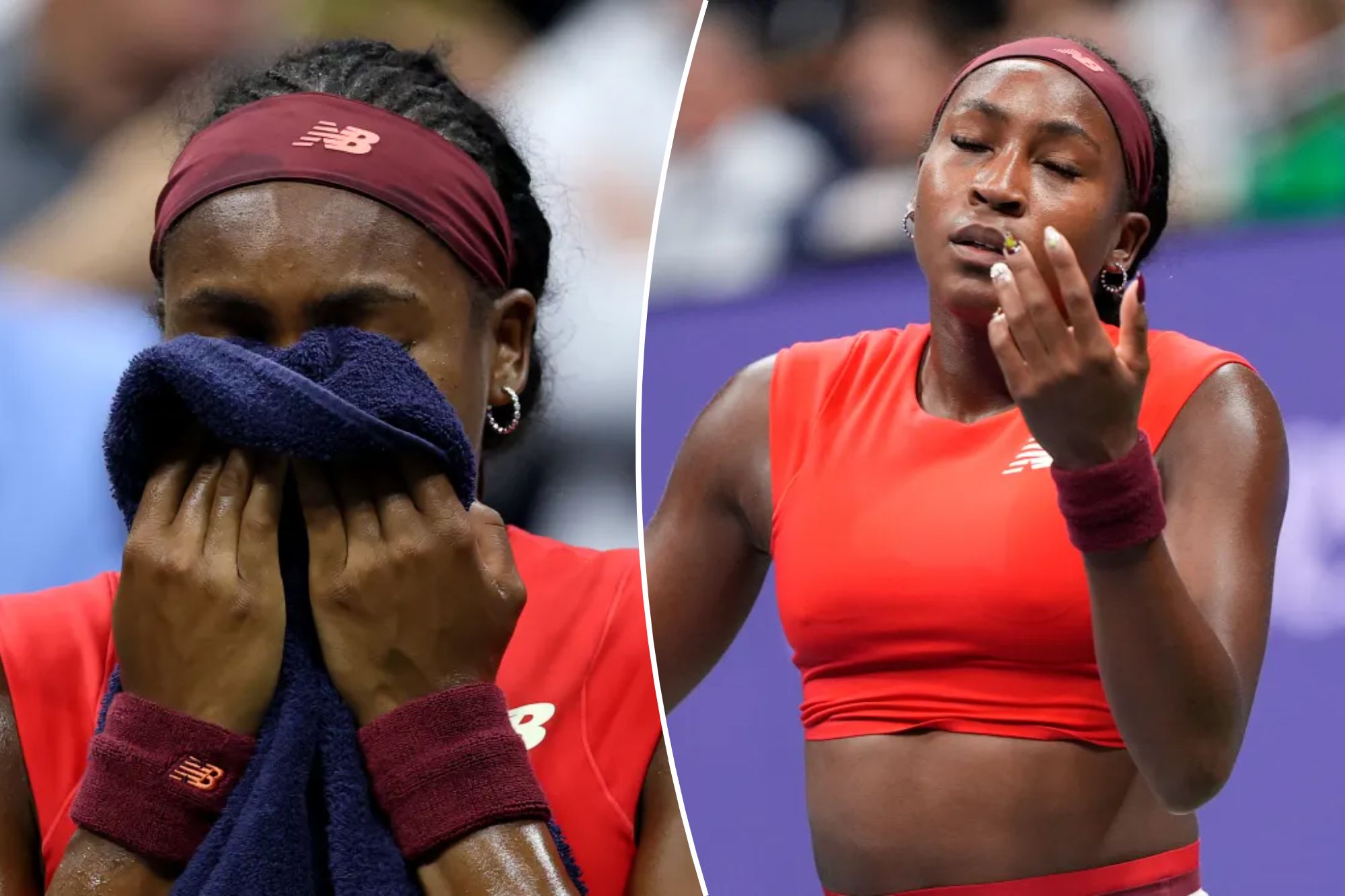 Coco Gauff breaks down in tears mid-match in emotional scene